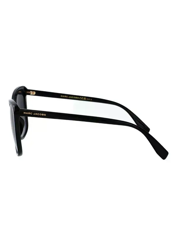 Marc Jacobs Geometric Logo Plaque Sunglasses - Black