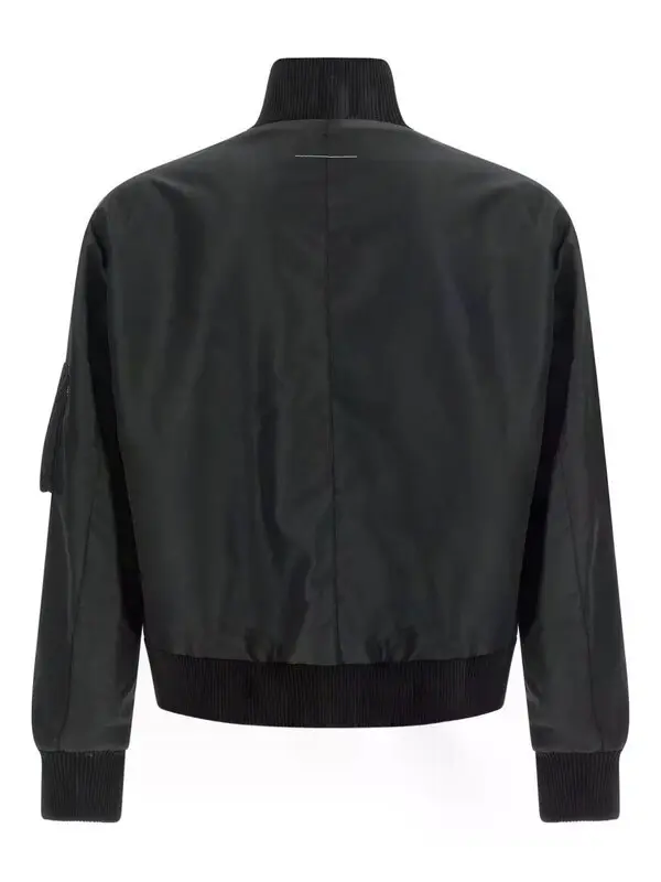 MAISON MARGIELA High-neck Bomber Jacket With Ribbed Details