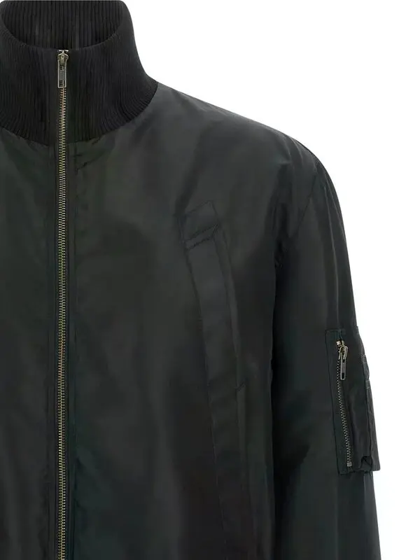 MAISON MARGIELA High-neck Bomber Jacket With Ribbed Details