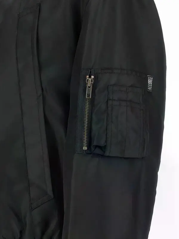 MAISON MARGIELA High-neck Bomber Jacket With Ribbed Details