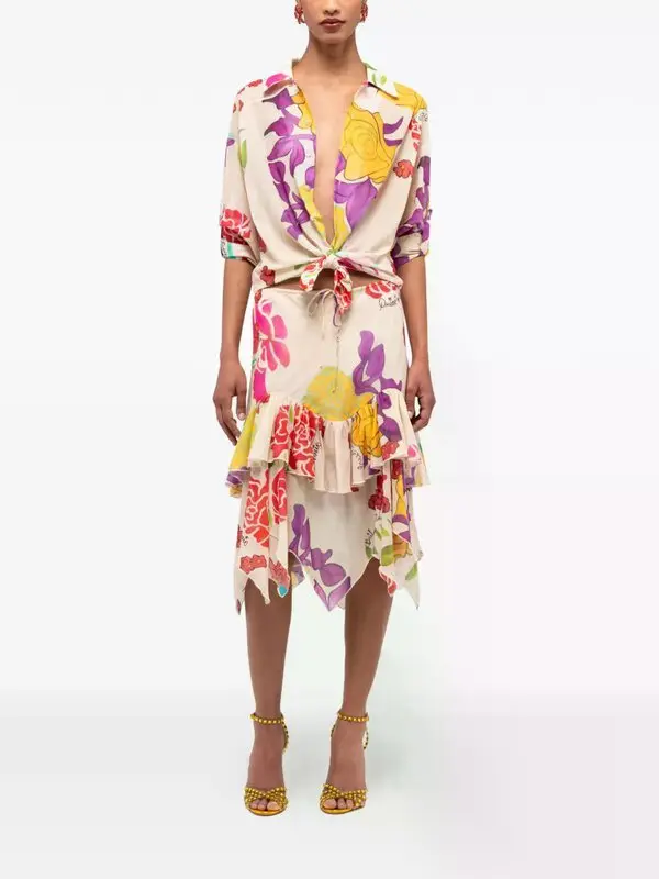 DONDE ESTEBAN Floral Cotton Shirt