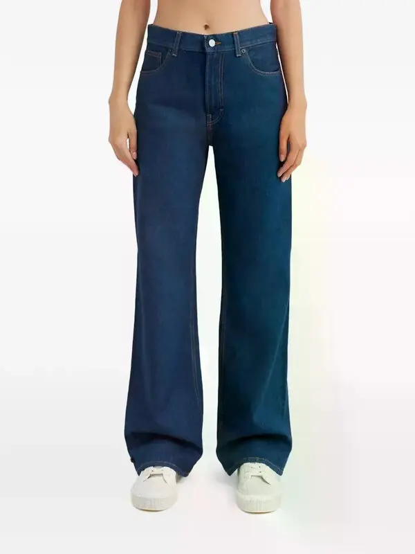 HAIKURE Korea Wide-leg Jeans - Blue