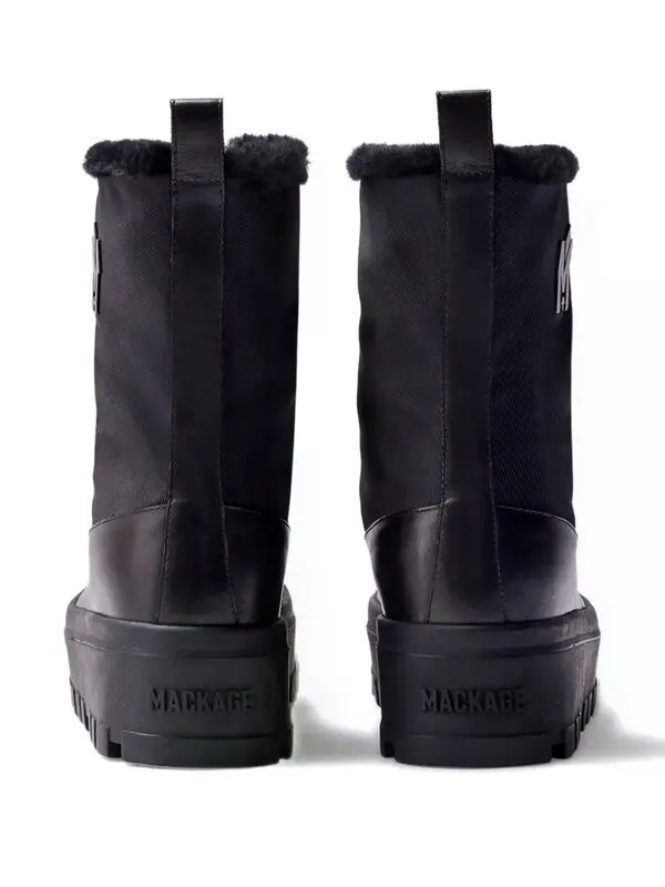 Mackage Logo Embellished Lace-up Boots