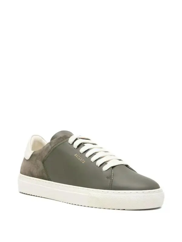 Axel Arigato Clean 90 Split Suede-panel Sneakers - Green