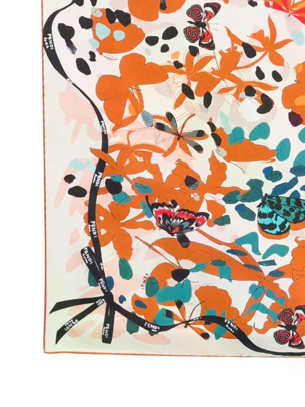 Fendi Butterflies-print Scarf