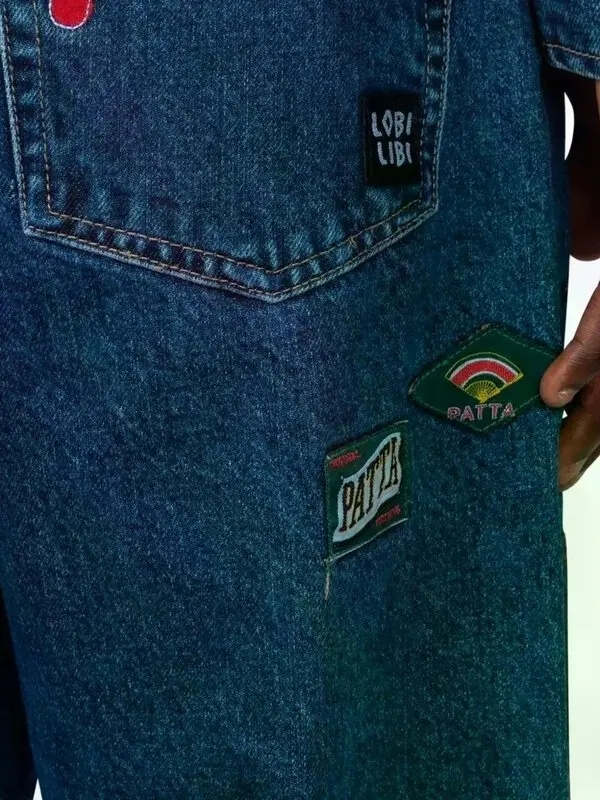 PATTA Patchwork Labelled Trousers