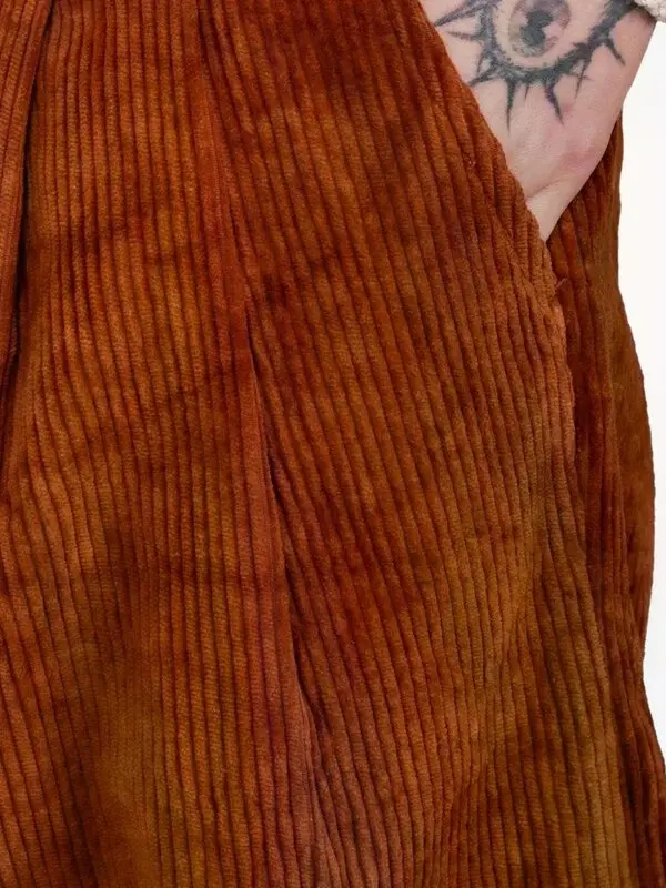 STORY MFG. Corduroy Patch Trousers - Brown