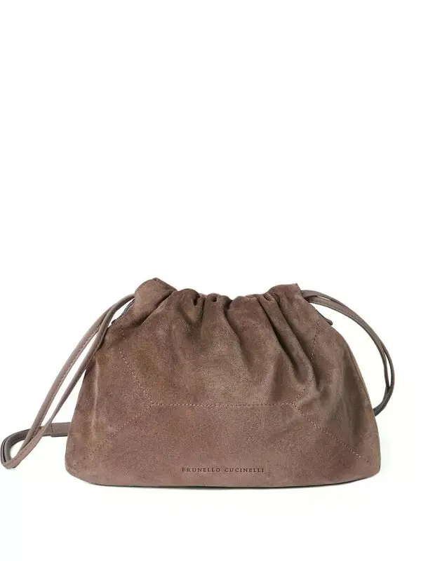 Brunello Cucinelli Monili Detail Cross Body Bag - Brown