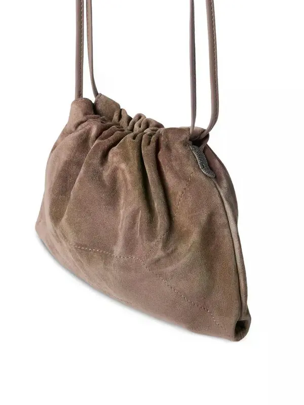 Brunello Cucinelli Monili Detail Cross Body Bag - Brown