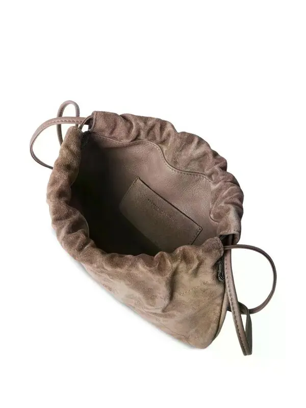 Brunello Cucinelli Monili Detail Cross Body Bag - Brown
