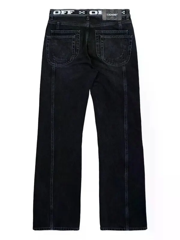 Off-White Logo Band Skate Jeans