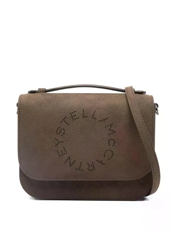 Stella McCartney Logo-perforated Cross Body Bag - Brown