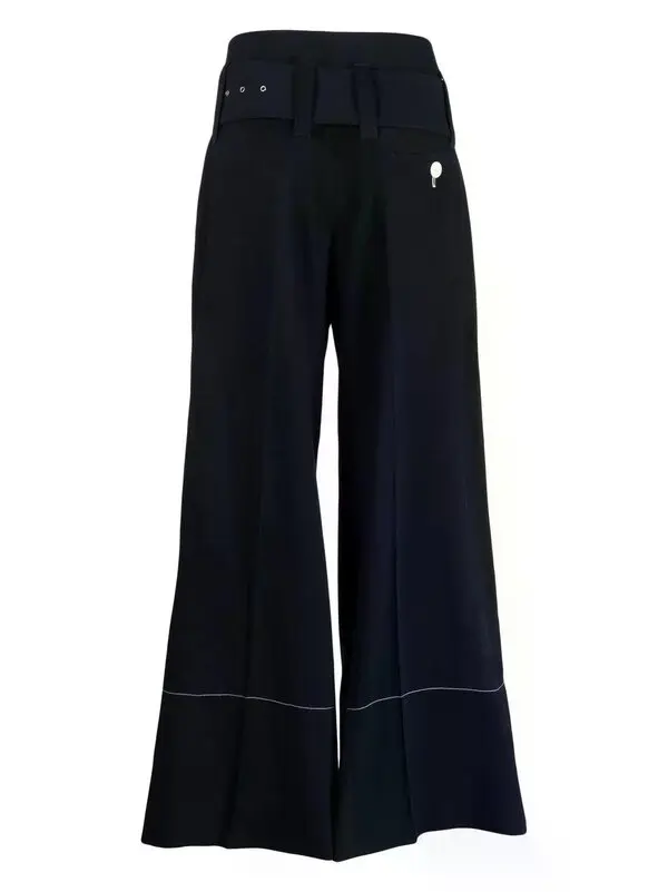 Celine Belted Wide-legged Trousers