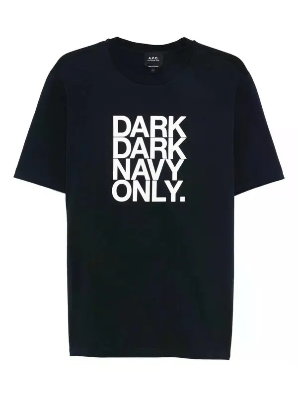A.p.c. Printed T-shirt With Dark Lettering