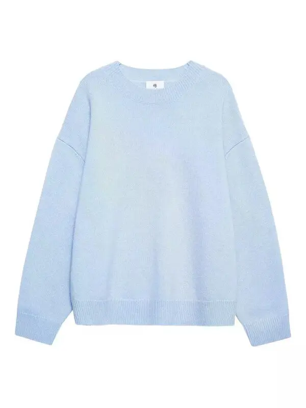 ANINE BING Lee Crew-neck Sweater - Blue