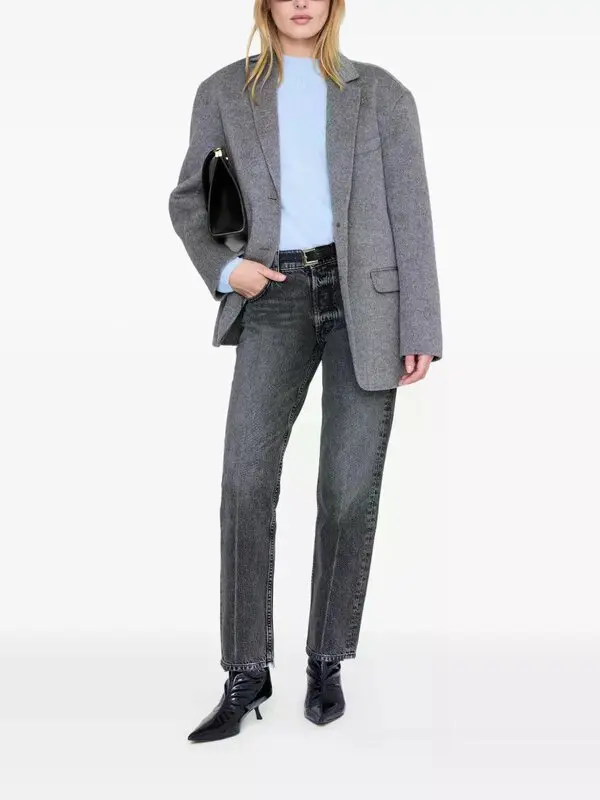 ANINE BING Lee Crew-neck Sweater - Blue