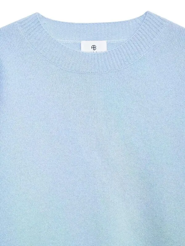 ANINE BING Lee Crew-neck Sweater - Blue