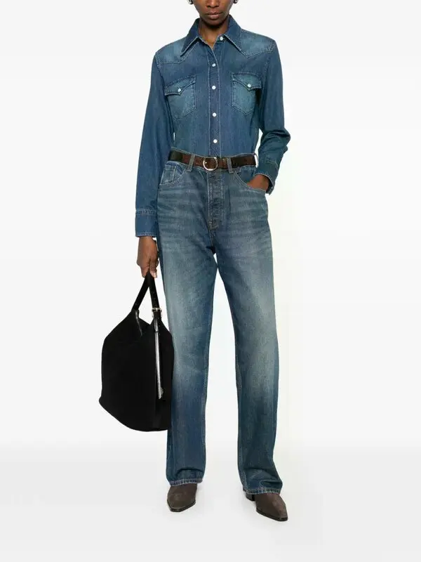 A.p.c. Chest Pocket Denim Shirt - Blue