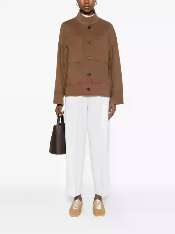 Max Mara Pleated Cream Trousers