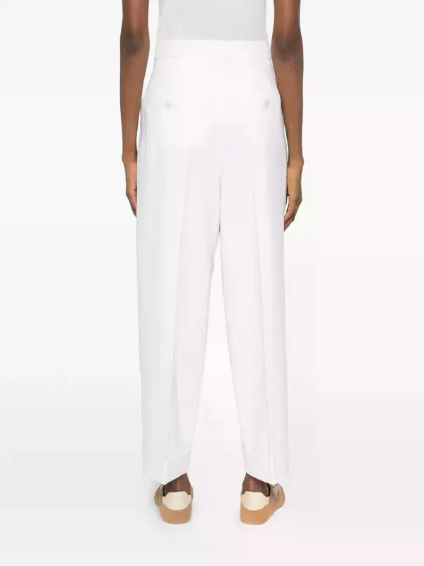 Max Mara Pleated Cream Trousers