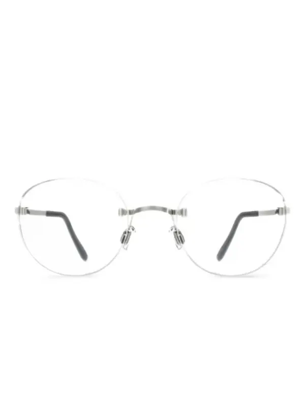 BLACKFIN Aero A-m Round Frame Glasses - Silver