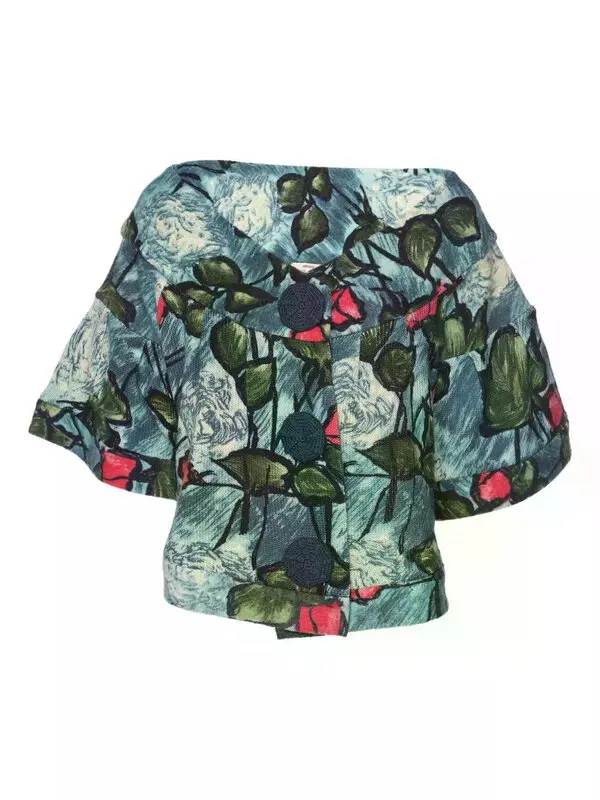 Kenzo Floral Print Blouse - Blue