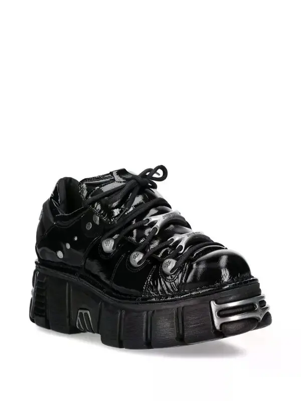 NEW ROCK 60mm Platform Sneakers With Eyelet Embellishment