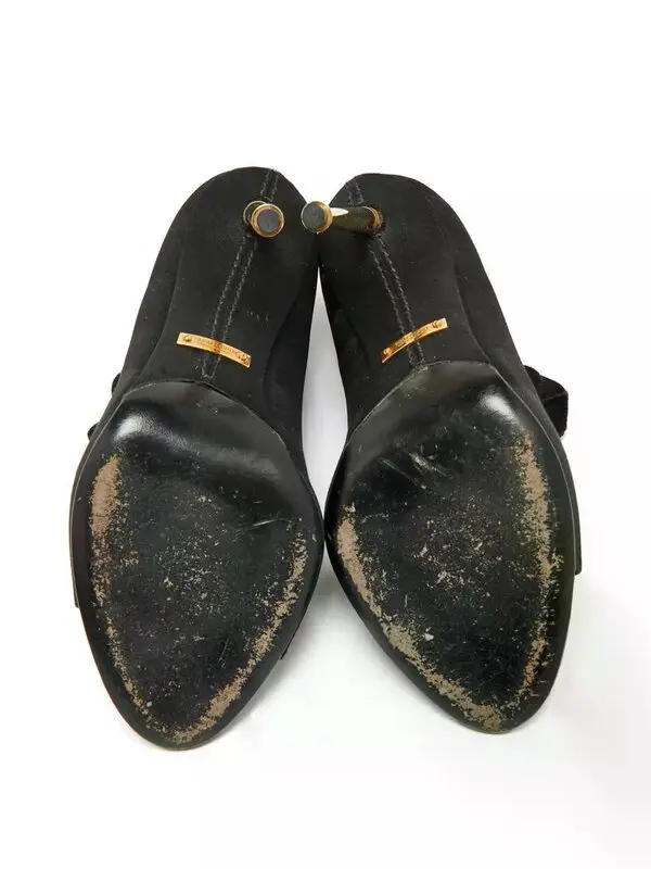 TOM FORD 110mm Satin Open-toe Booties With Velvet Detail