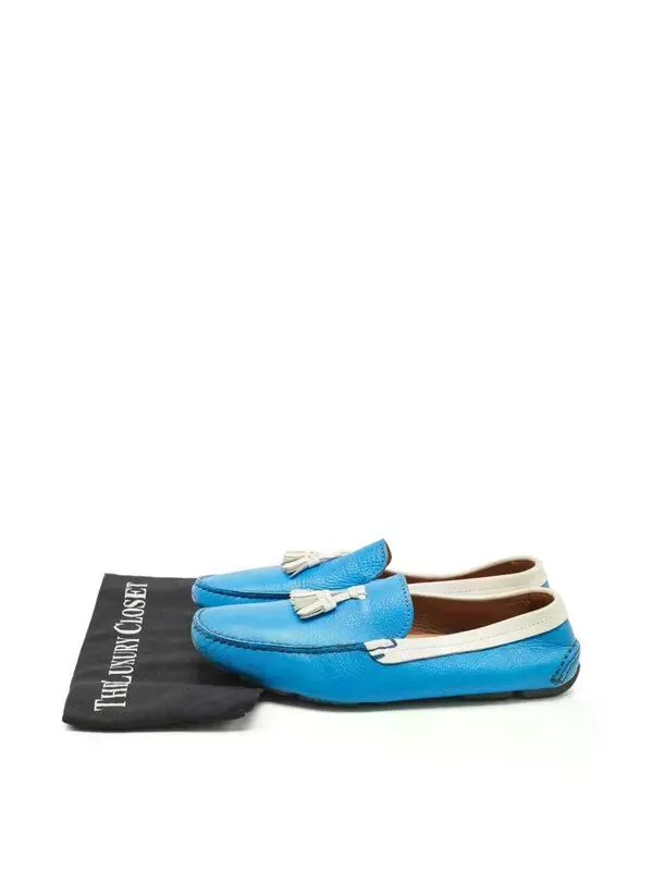Giorgio Armani Leather Tassel Loafers