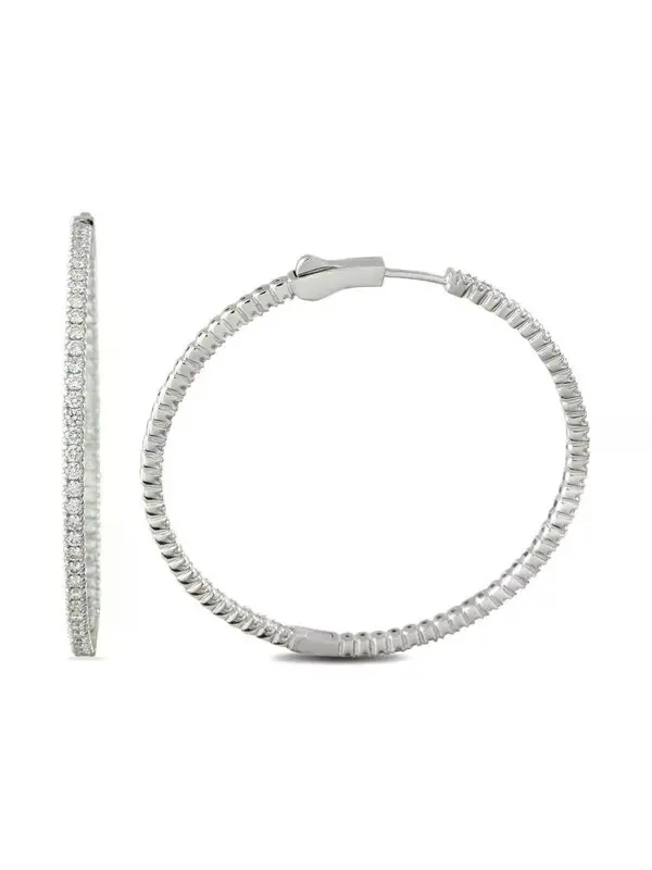 LB EXCLUSIVE Diamond Hoop Earrings