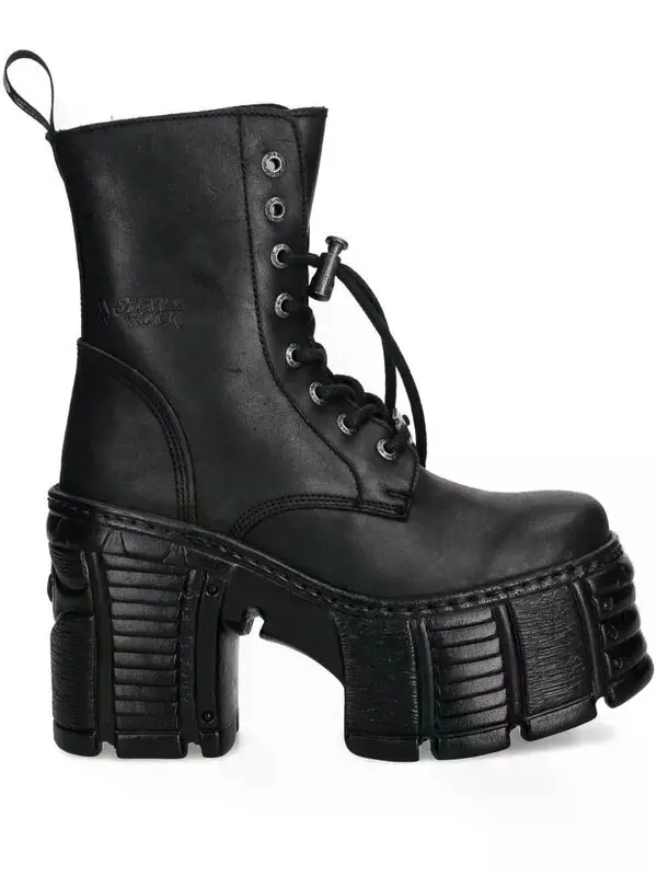 NEW ROCK 120mm Lace-up Platform Boots