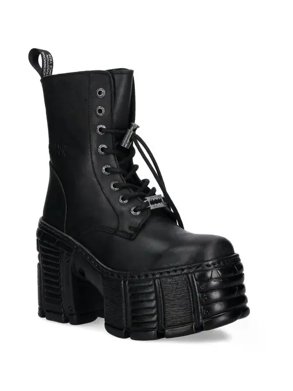 NEW ROCK 120mm Lace-up Platform Boots