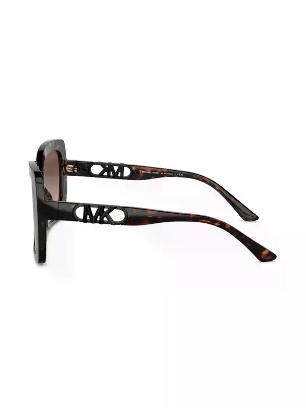 Michael Kors Oversize Square Frame Sunglasses With Tortoiseshell Effect