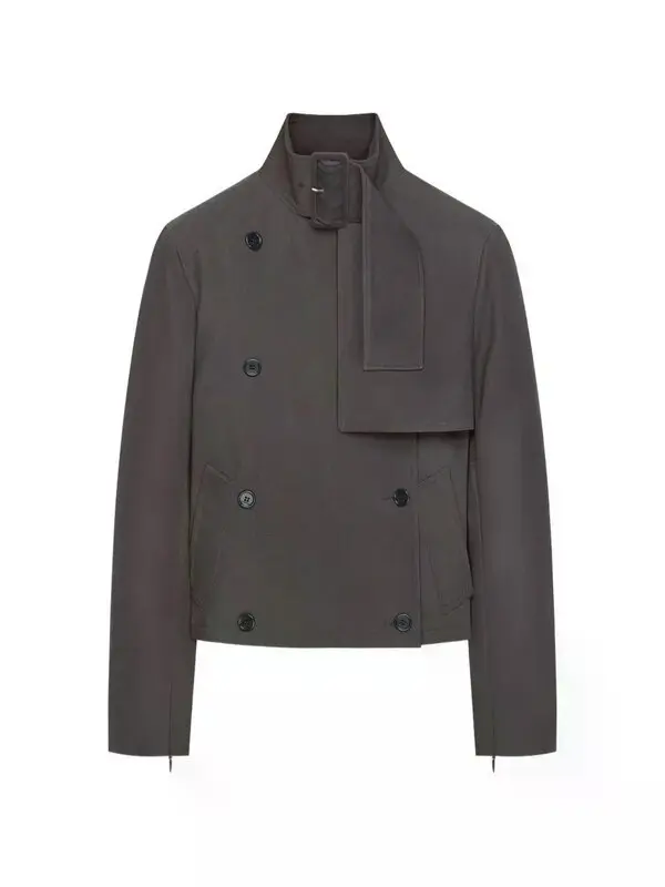 COURREGES Cotton Buckle Detail Jacket - Grey