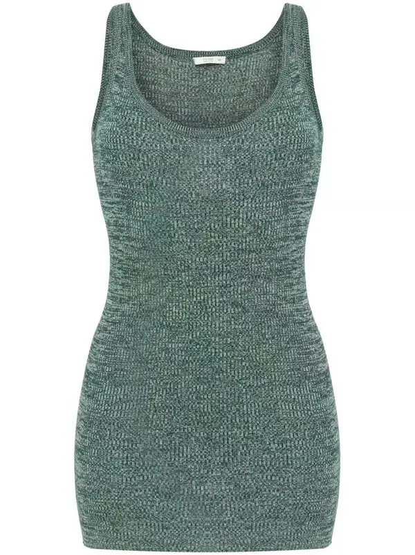 Prada 2000 Knitted Tank Top - Green