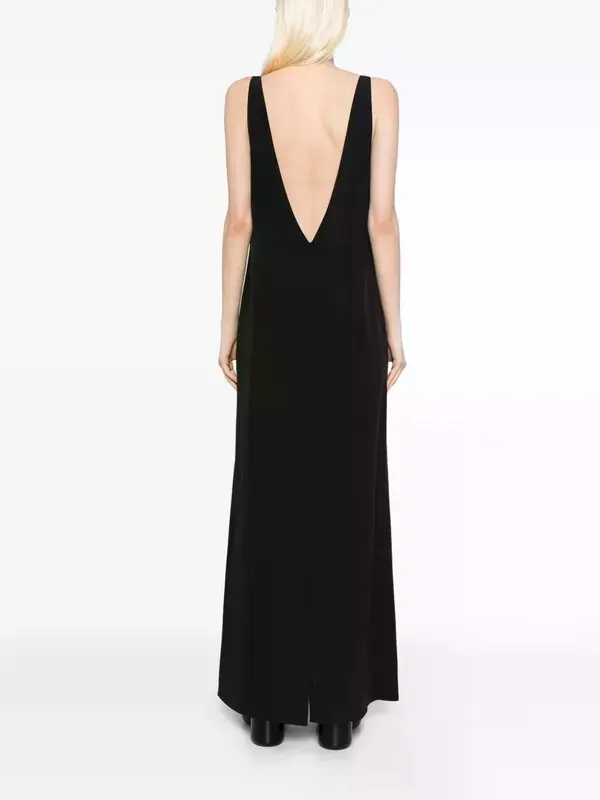 THE ROW V-neck Slip Dress With Front Slit