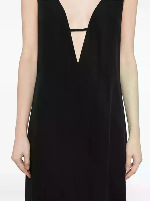 THE ROW V-neck Slip Dress With Front Slit