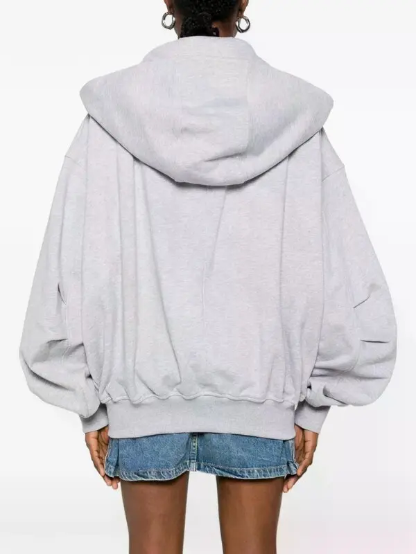 Attico Zip Up Hoodie