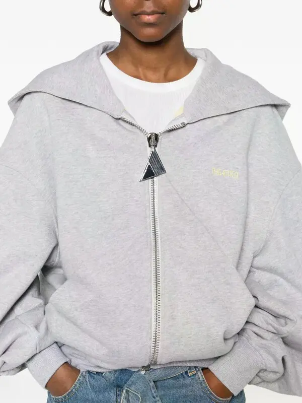 Attico Zip Up Hoodie