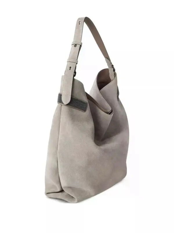 Brunello Cucinelli Suede Shoulder Bag