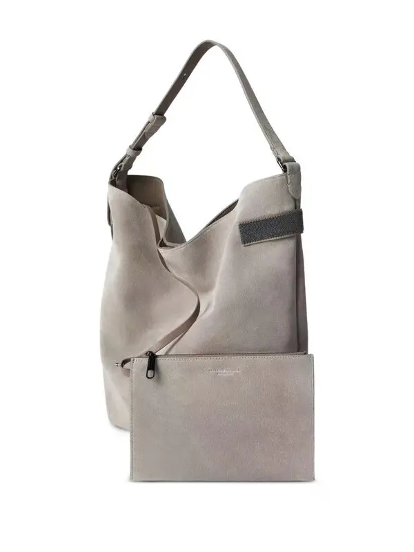 Brunello Cucinelli Suede Shoulder Bag