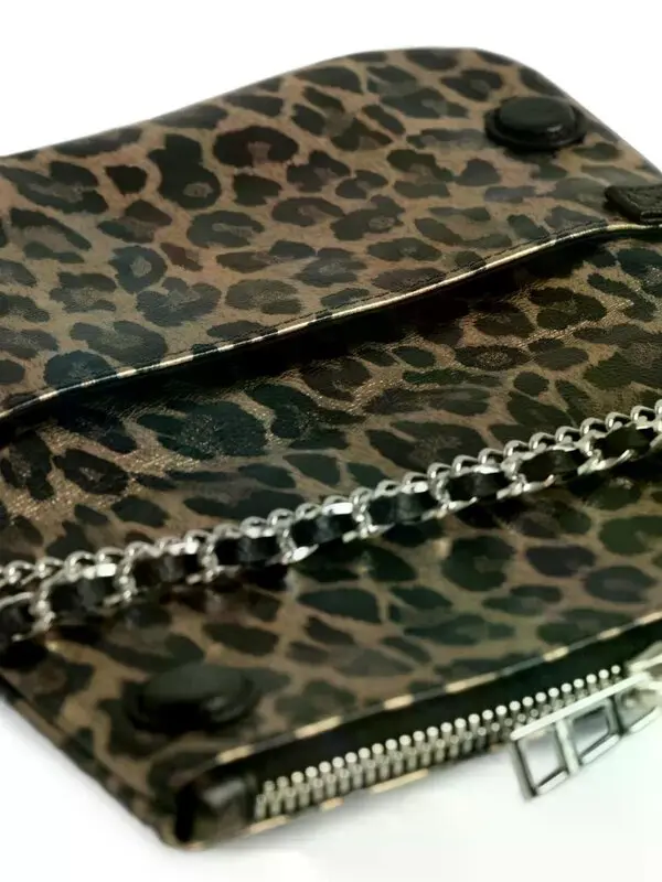 Zadig&Voltaire Nano Rock Leopard-effect Shoulder Bag - Grey