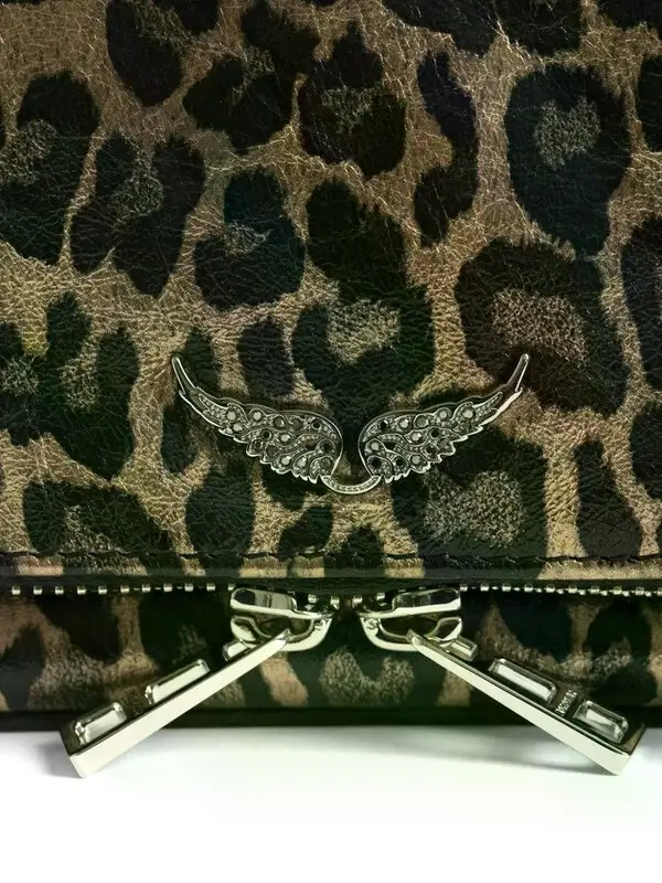 Zadig&Voltaire Nano Rock Leopard-effect Shoulder Bag