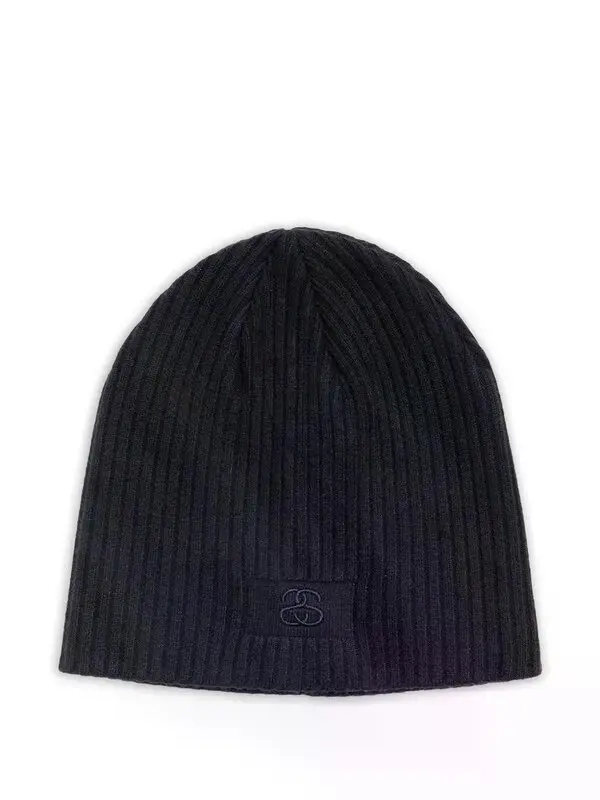 StÜssy Ribbed Knit Beanie With Logo Patch