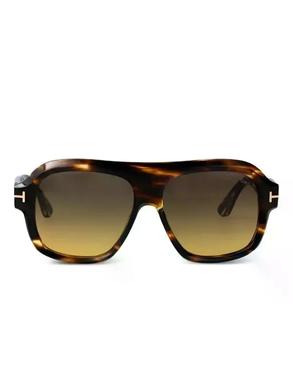 TOM FORD Round Frame Sunglasses - Brown