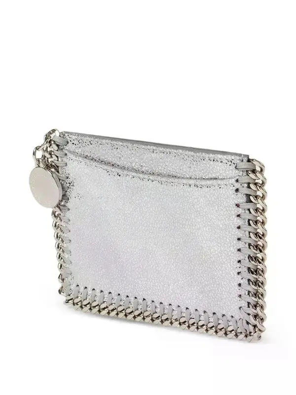 Stella McCartney Falabella Chain-embellished Card Holder - Silver