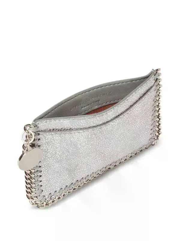Stella McCartney Falabella Chain-embellished Card Holder - Silver