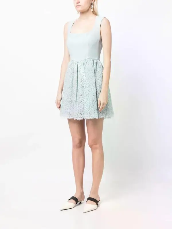 Miu Miu A-line Lace Detailed Dress