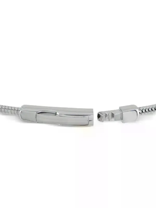 LB EXCLUSIVE 14k White Gold Diamond Snake-chain Bracelet - Silver
