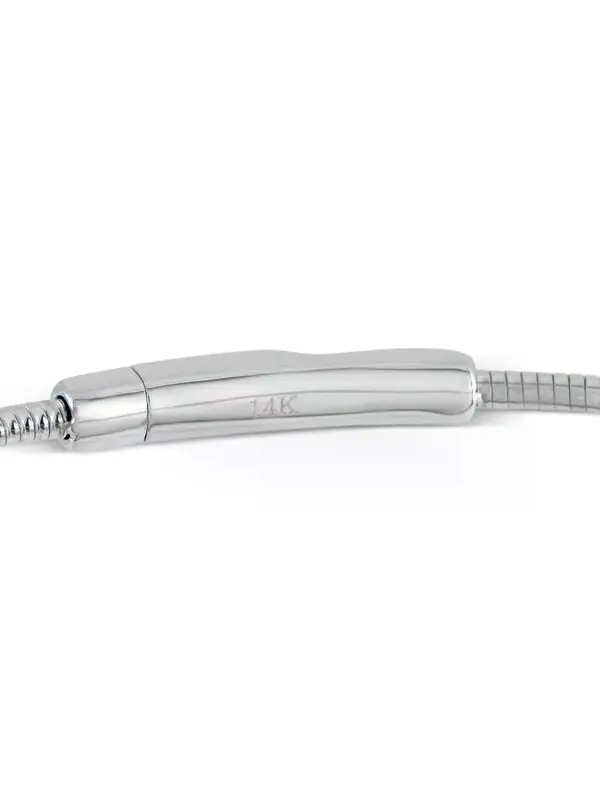 LB EXCLUSIVE 14k White Gold Diamond Snake-chain Bracelet